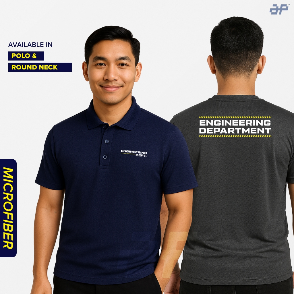 ED01 Engineering Department Uniform Microfiber Polo Shirt Collar T ...