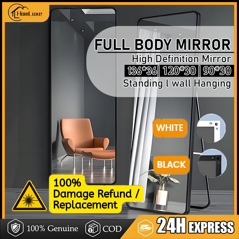 Standing Long Mirror Home decor Full-length mirror fillet Cermin Stand ...