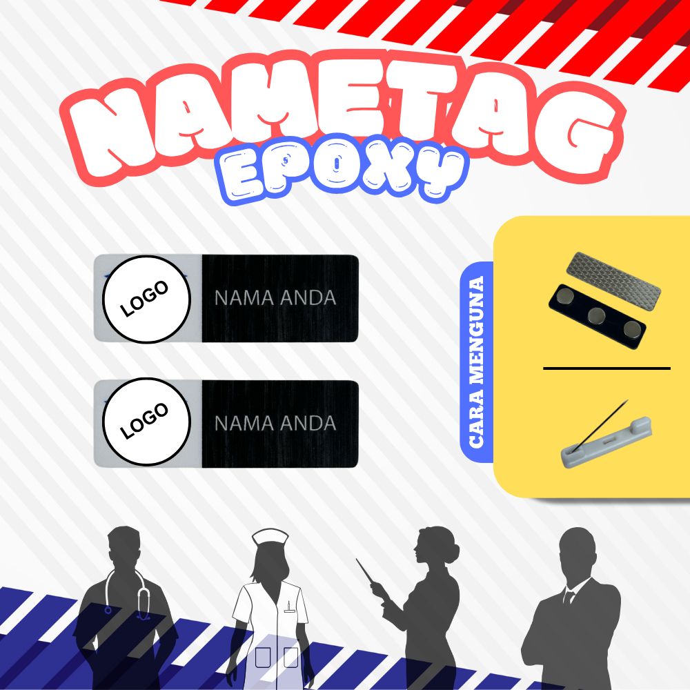TBF Name Tag Penjawat Awam Jata Negara Magnet & Pin Aksesori Harga ...