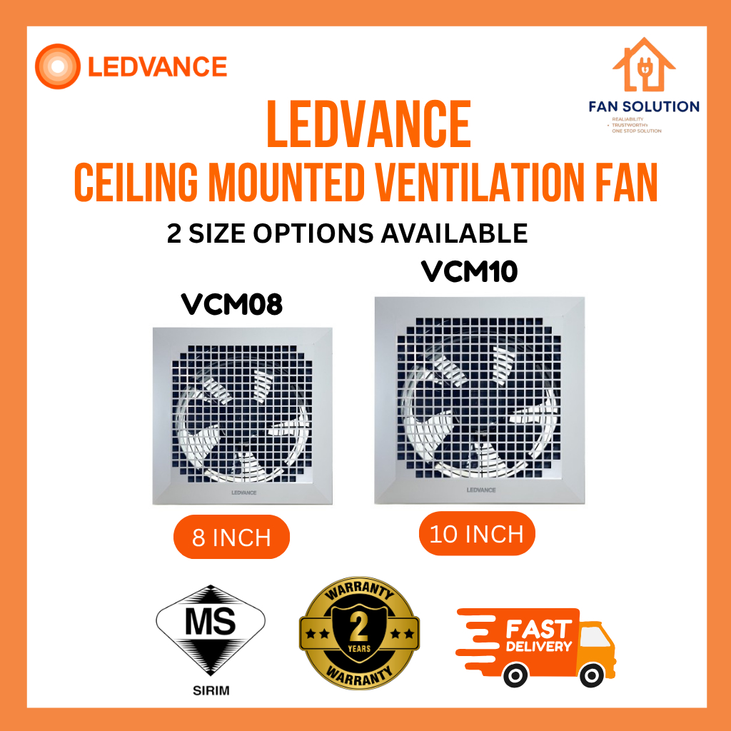 OSRAM LEDVANCE VCM10 CEILING MOUNTED VENTILATING FANS/ MOUNT PROPELLER ...
