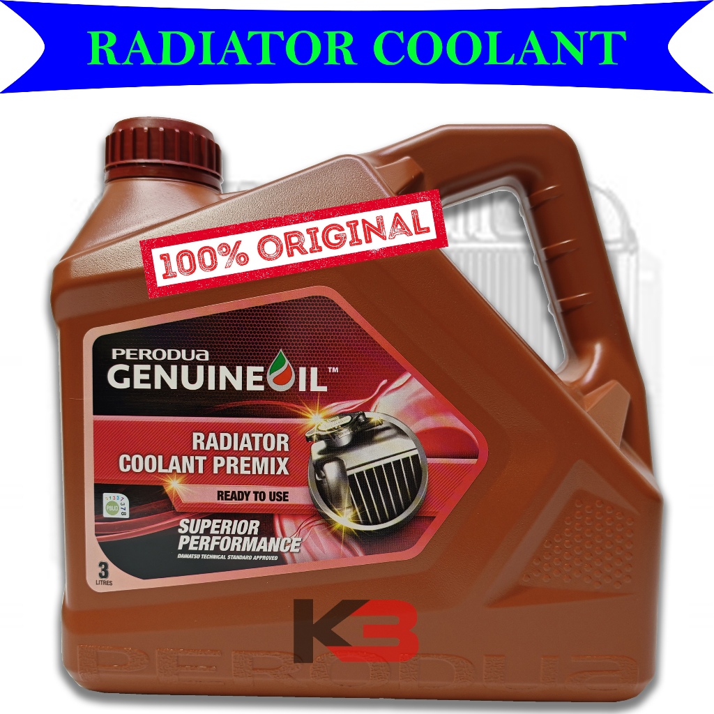 100% ORIGINAL PERODUA RADIATOR COOLANT PREMIX (3 LITRES ) FOR MYVI ...