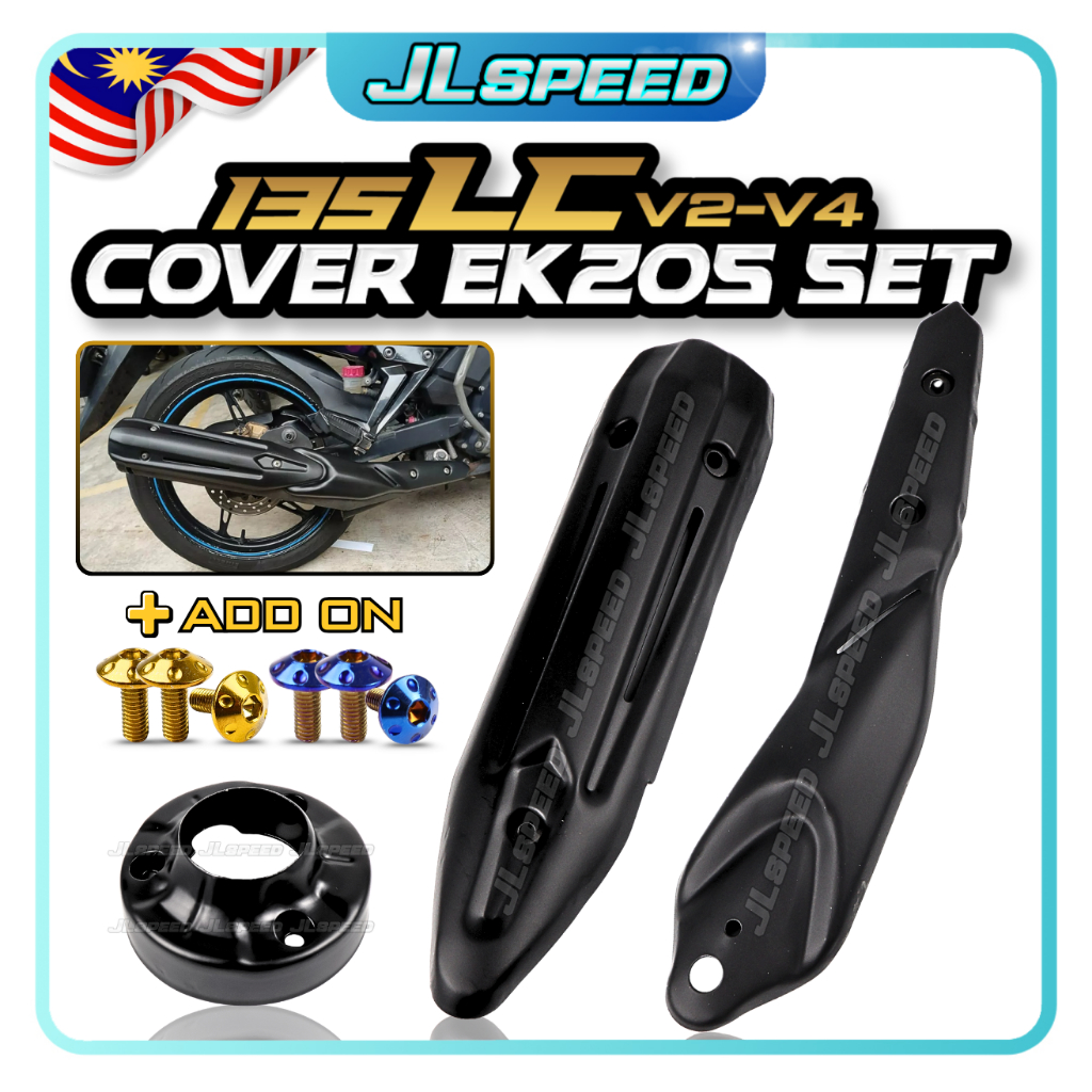 YAMAHA LC135 NEW V2 V3 V4 Muffler Protector Besi Iron Exhaust Cover ...