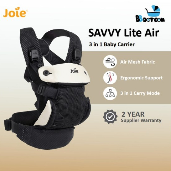 Joie Savvy Lite / Savvy Lite Air Ergonomic 3 in 1 Infant Baby Carrier ...