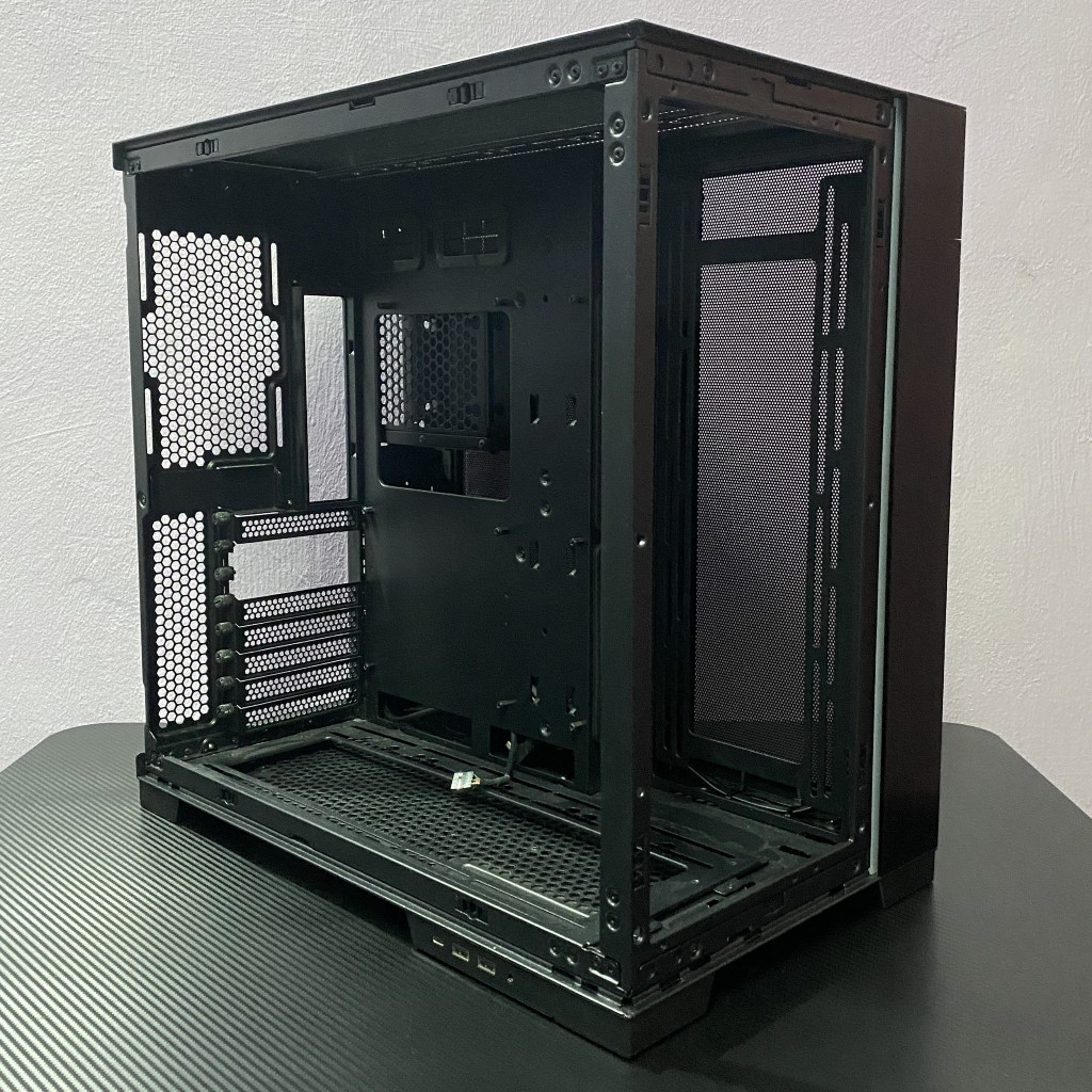 LIAN LI 011 DYNAMIC EVO BLACK ALUMINUM MID TOWER ATX TEMPERED GLASS ...