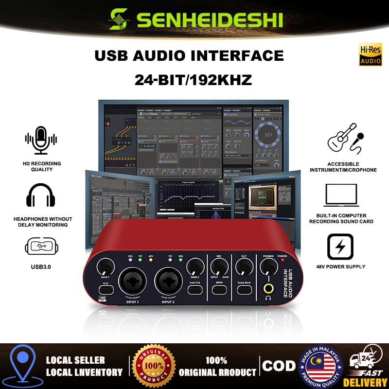 USB Audio Interface for Guitarists Vocalists Podcasters or Producers Hi ...