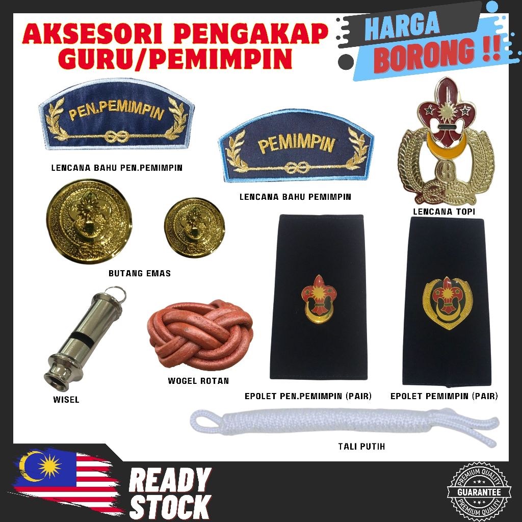 AKSESORI PENGAKAP LOGO BAHU LENCANA TANDA PANGKAT PEMIMPIN PENGAKAP ...