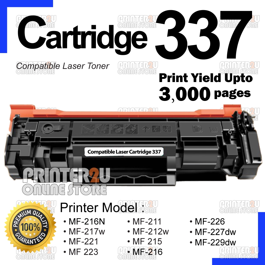 Compatible to CANon Cartridge 337 CRG337 MF211 MF212 MF215 MF217 MF221 ...
