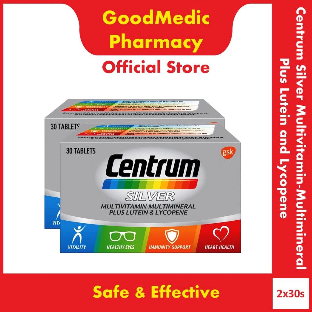 Centrum Silver Multivitamin-Multimineral Plus Lutein and Lycopene ...