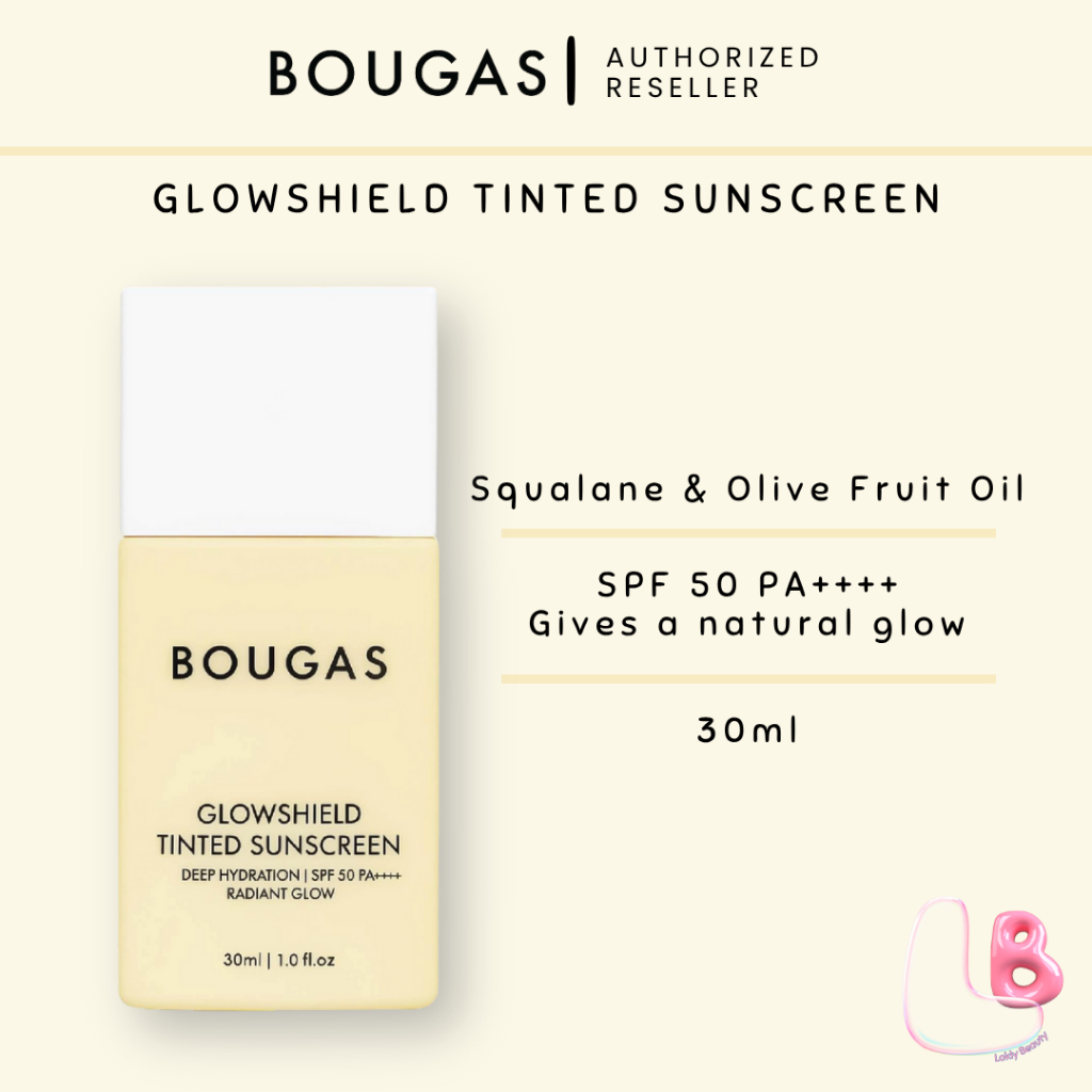 𝟐𝟎𝟐𝟓 BOUGAS BEAUTY Glowshield Tinted Sunscreen SPF50 PA +++ 30ml | No ...