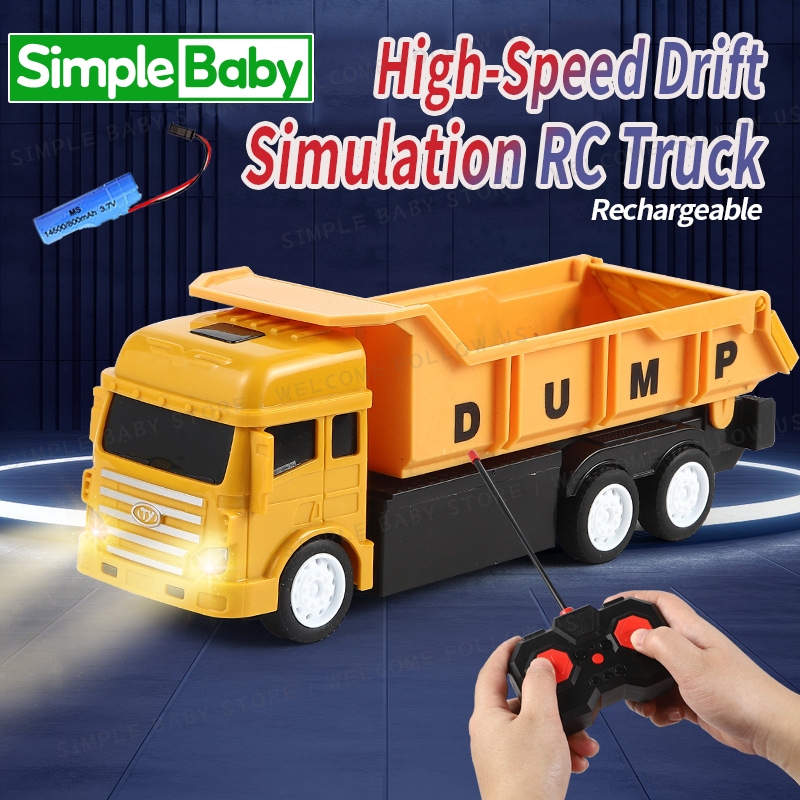 Remote Control Rechargeable Backhoe Engineering Truck Container Monster ...