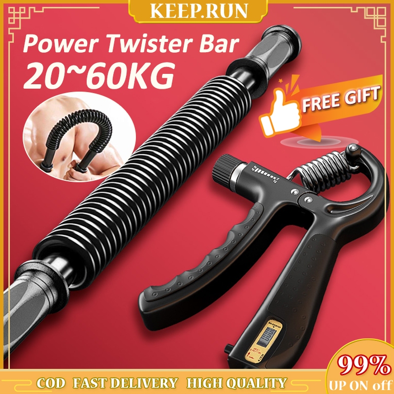 Spring Arm Strength Hand Gripper Power Twister Resistance Bend Bar for ...