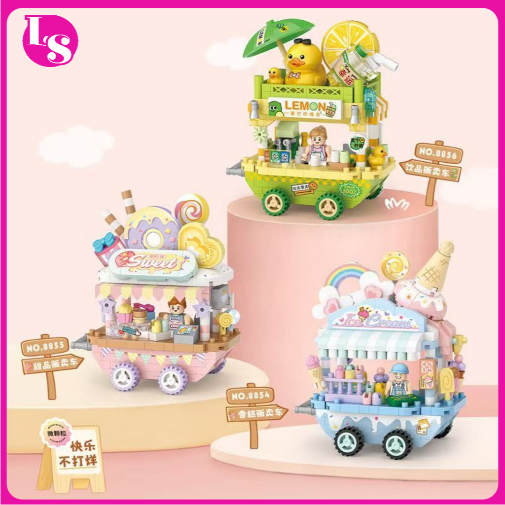 Set Bata Gerai Makanan Jalanan Comel Gerai Limau Tea/Kereta Ais Krim ...