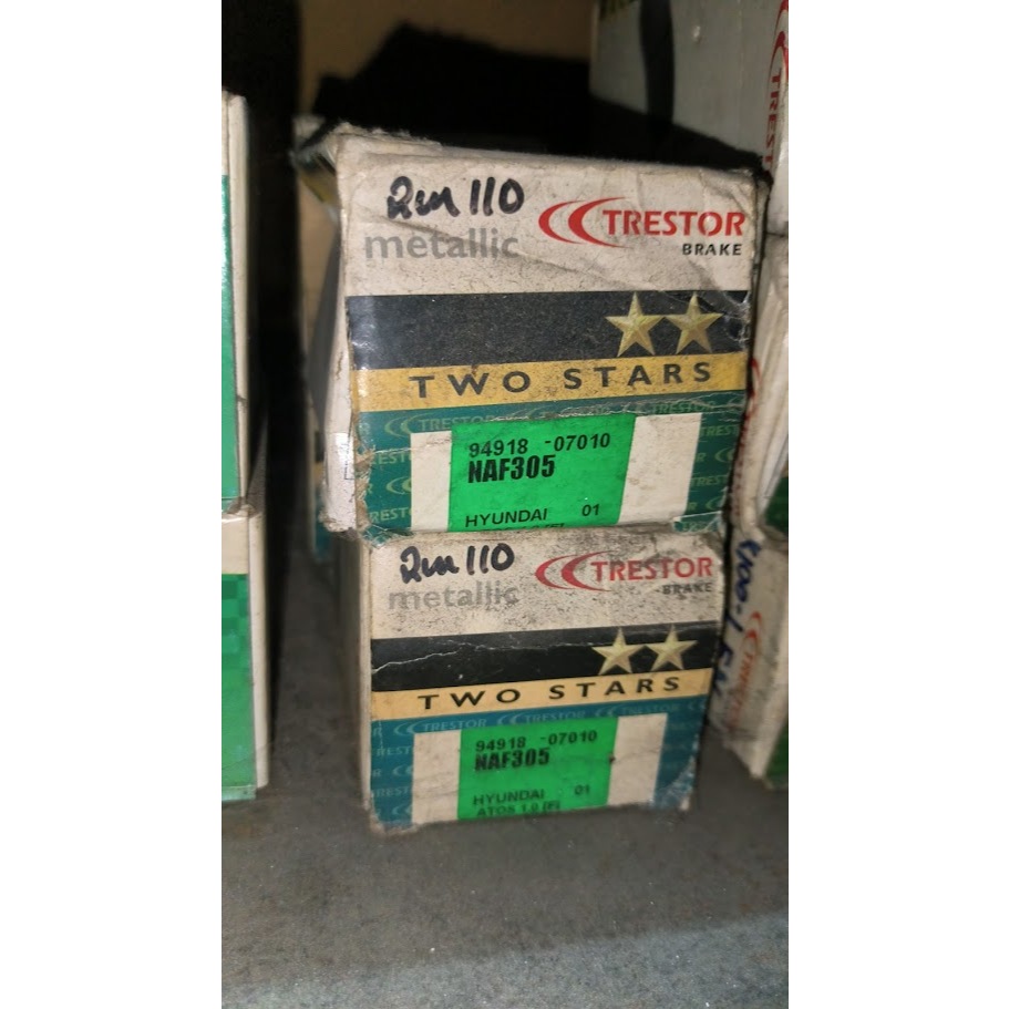 (clerance stock)TRESTOR front DISC BRAKE PAD HYUNDAI ATOS MX 1.0 00-02 ...