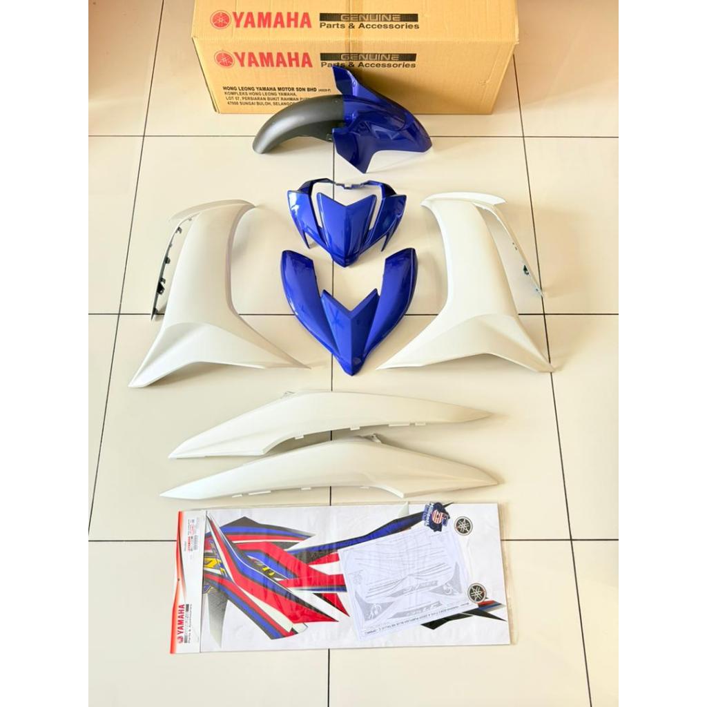 COVERSET ORIGINAL YAMAHA HLY BDK3 LC V8 FUEL INJECTION 5MRO BLUE DPBMC ...