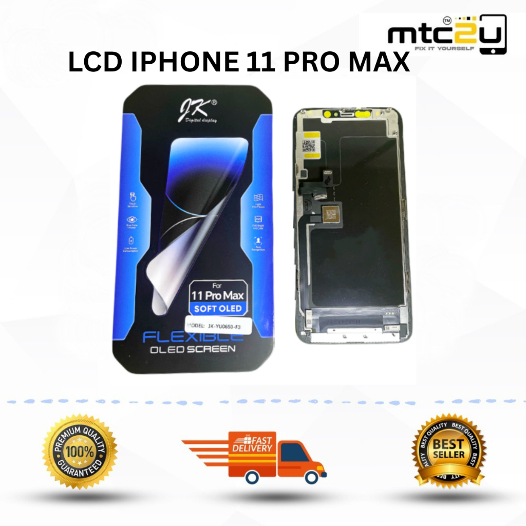 JK LCD Display Touch Screen Compatible For IP 11 PRO MAX (SOFT OLED ...
