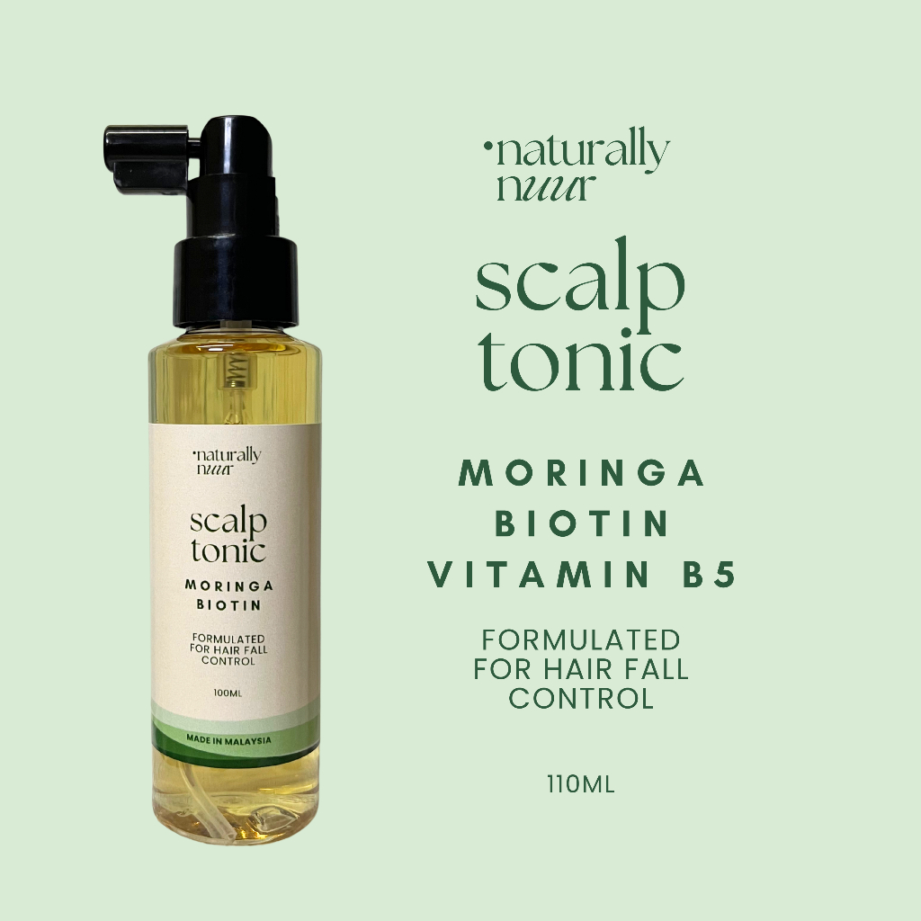 110ml Moringa Biotin Scalp Tonic or Hair growth, hair fall and ...