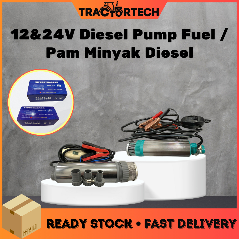 TractorTech | 12V & 24V Pam Diesel / Diesel Pump High Power Submersible ...