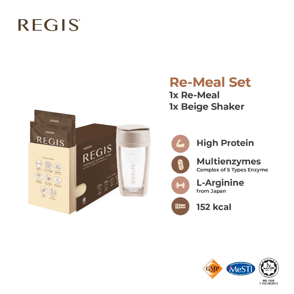 REGIS Re-Meal Chocolate Meal Replacement Shake Set | REGIS Minuman ...