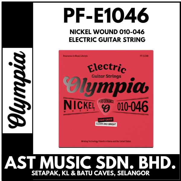 Olympia PFE1046 Nickel Wound 10-46 Electric Guitar Strings ( HQE-1046 ...