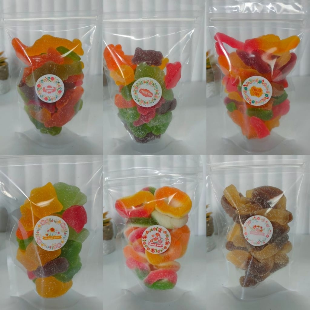 Gummies sweet and Gummies sour gummy candy - 100g (REPACK) (Resealable ...