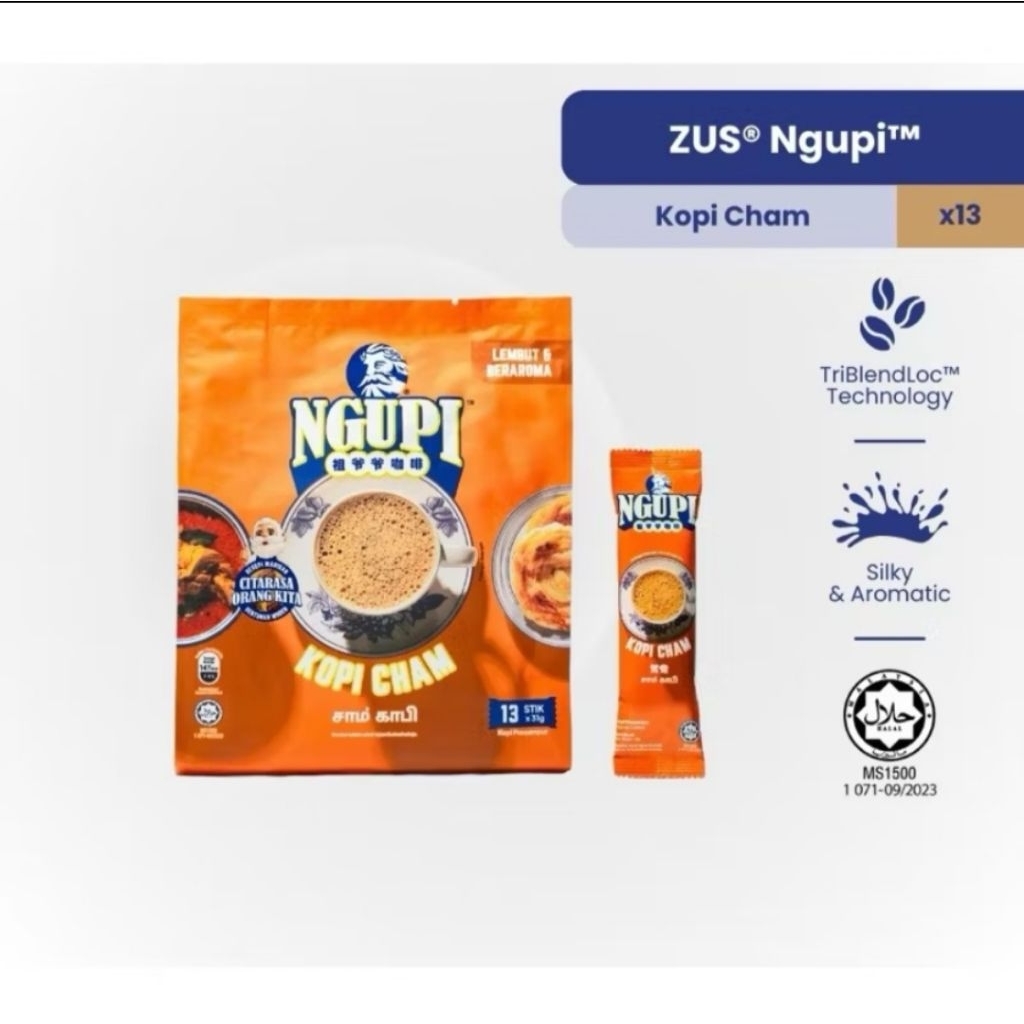 ZUS Kopi Cham (13 sachets) | Shopee Malaysia