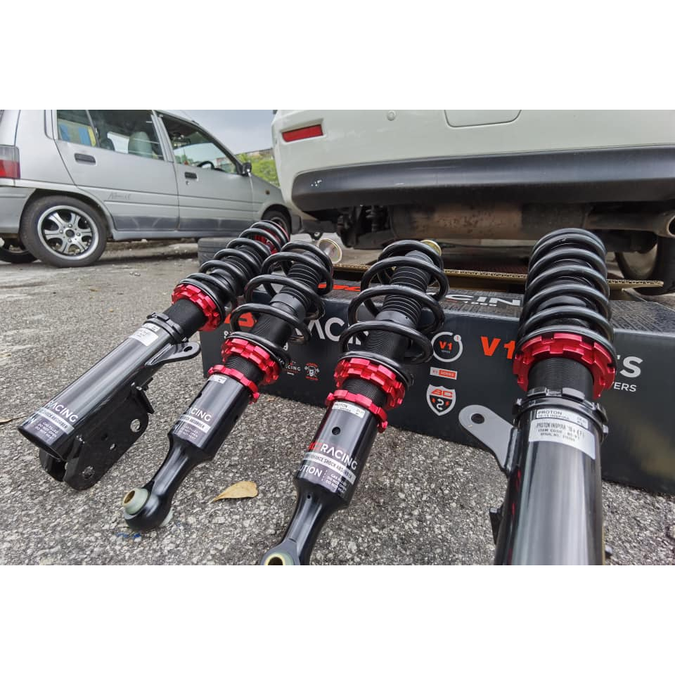 BC RACING V1 Series (PROTON) adjustable absorber Hilow Soft Hard ...
