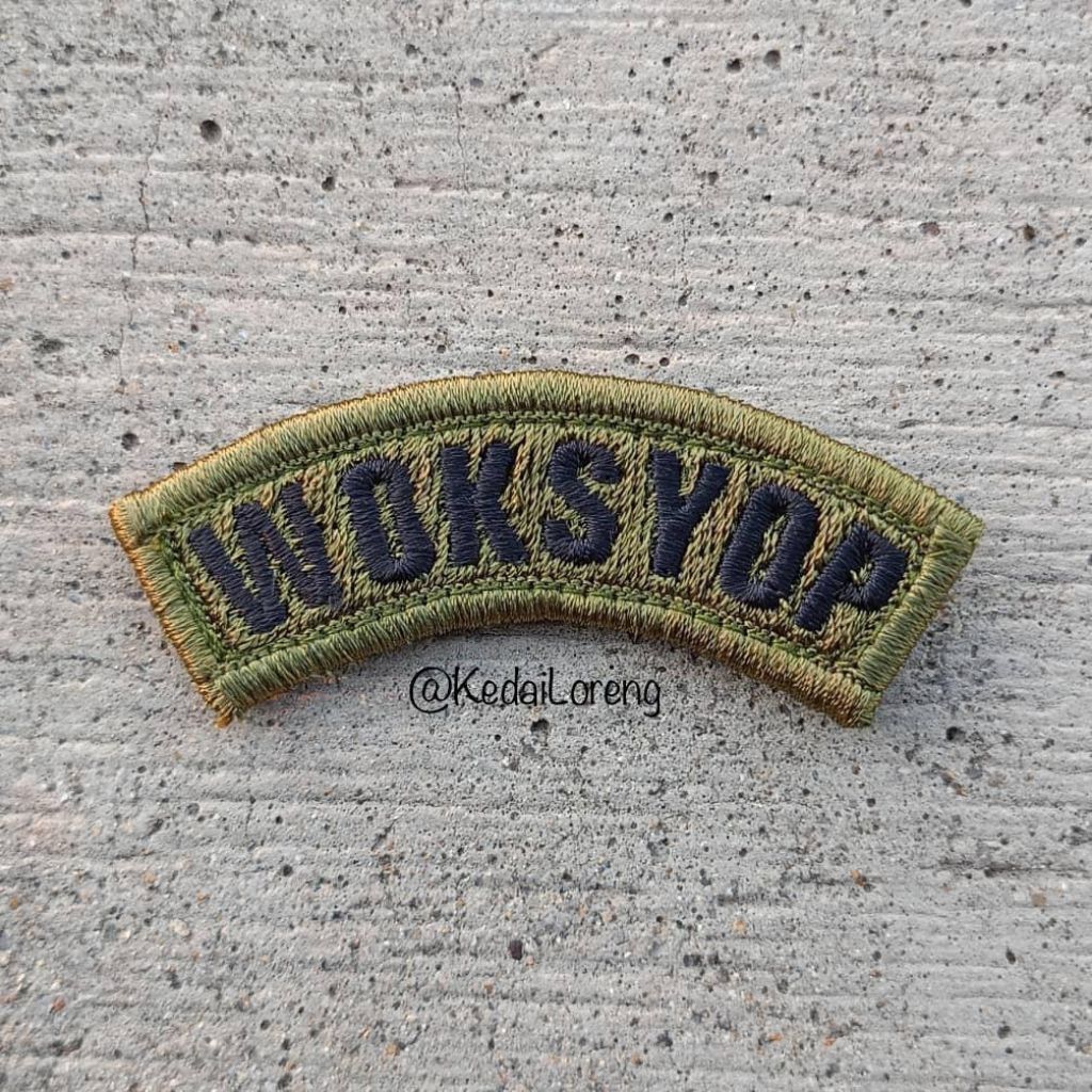 x A30008 Patch Embroidery Tab WOKSYOP | Shopee Malaysia