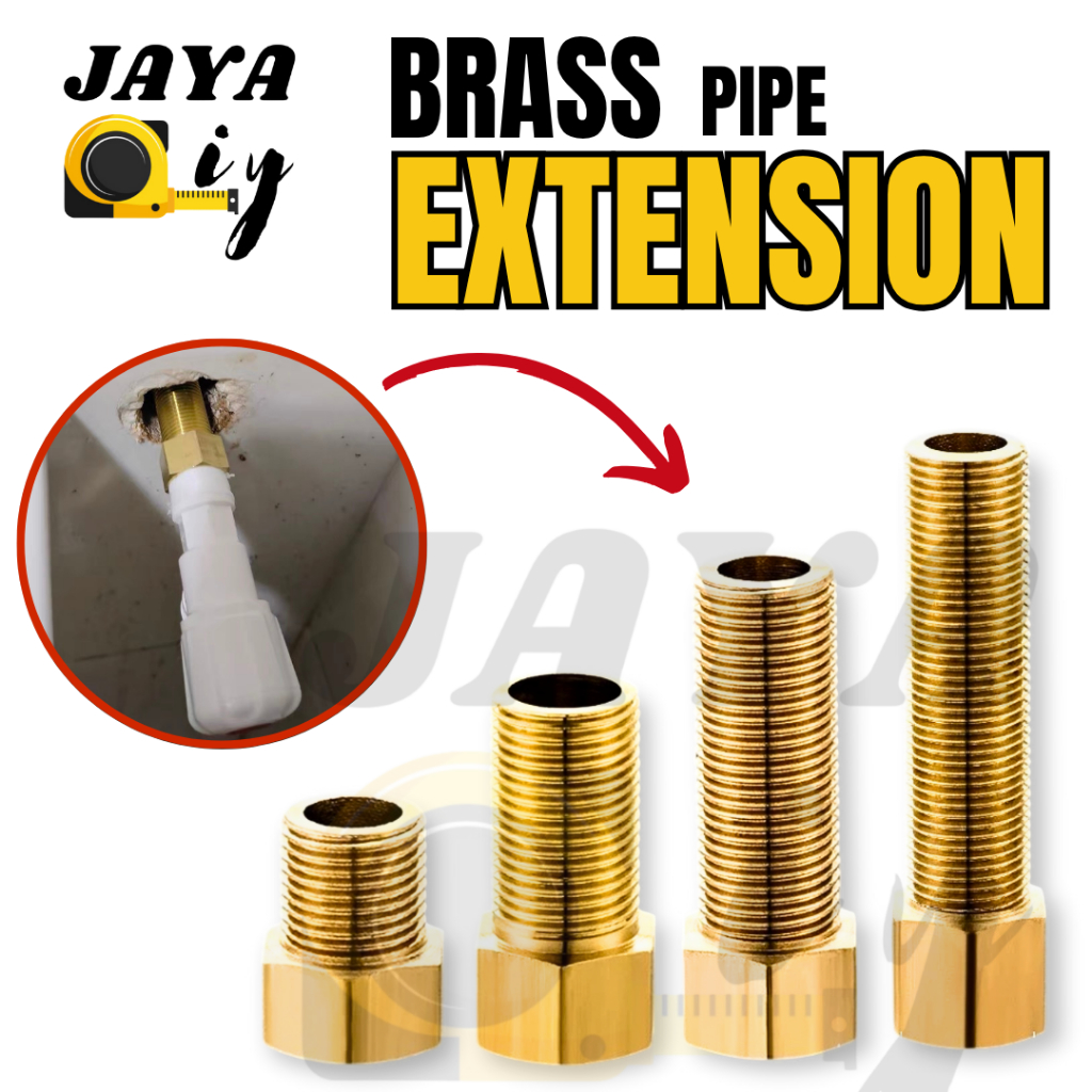 [BRASS] PIPE FITTING EXTENSION ADAPTOR MALE FEMALE 1/2X2INCH,1/2X3INCH ...