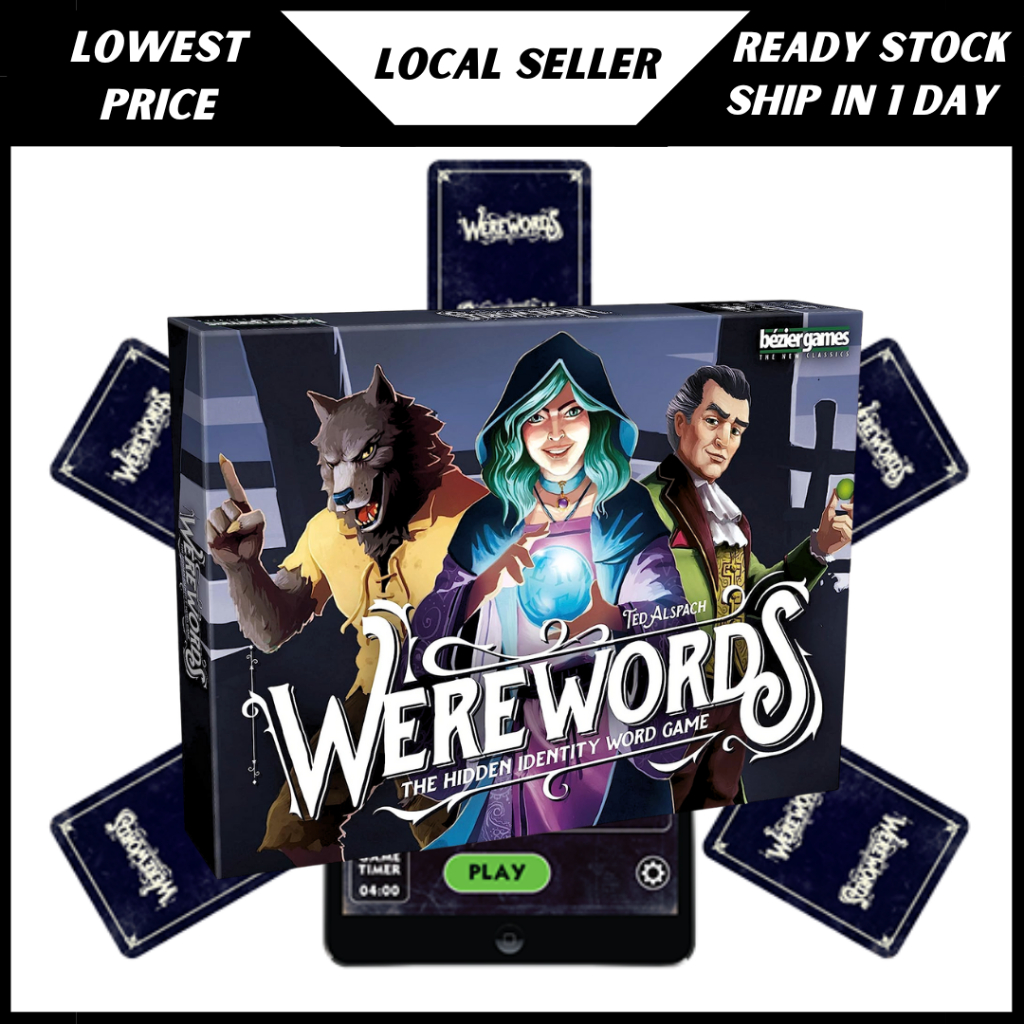 Werewords Werewolf Series Board Game Ultimate Deluxe One Night Werewolf ...