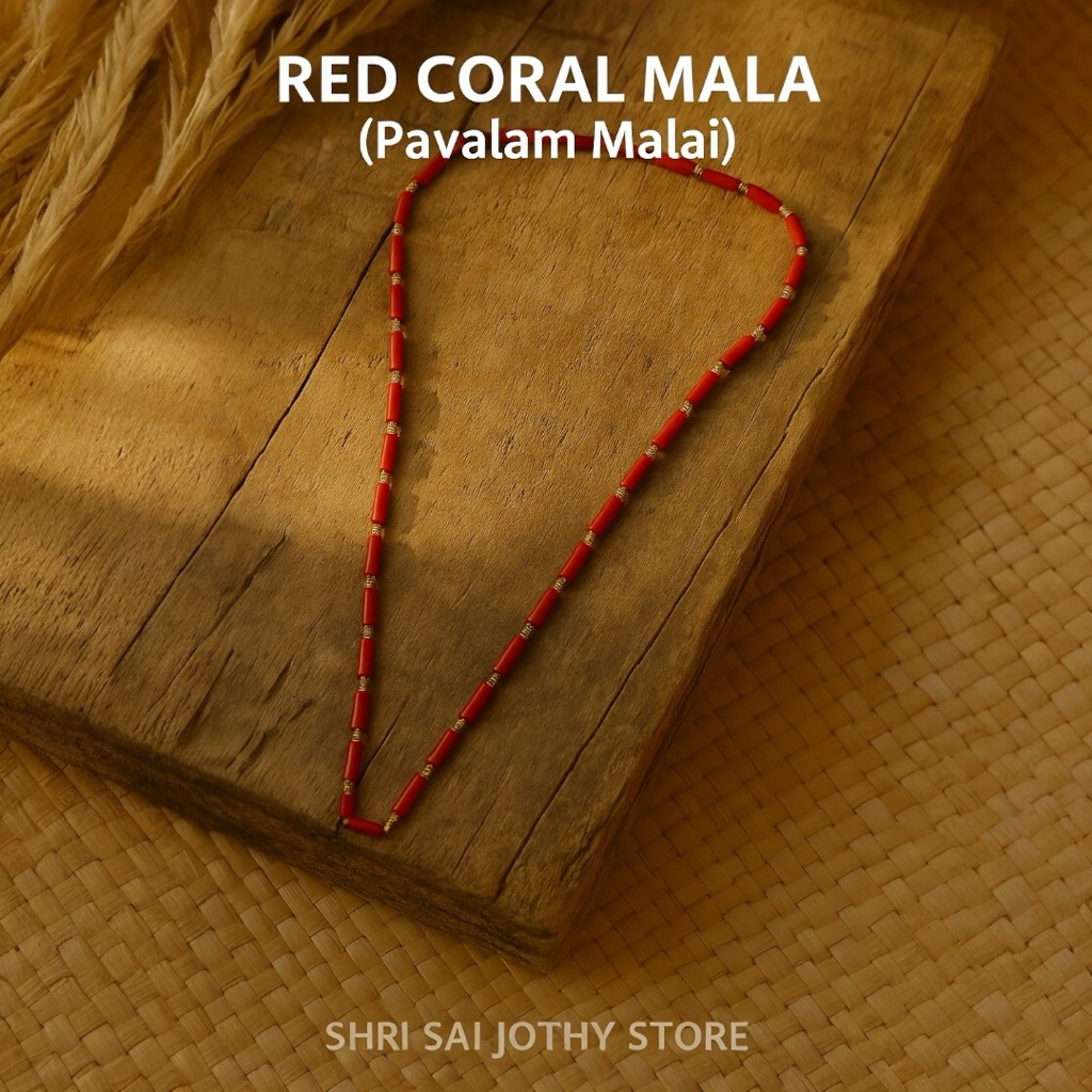 🔴 TRADITIONAL RED CORAL PAVALAM MALAI BEADED NECKLACE 🔴 Elegant ...
