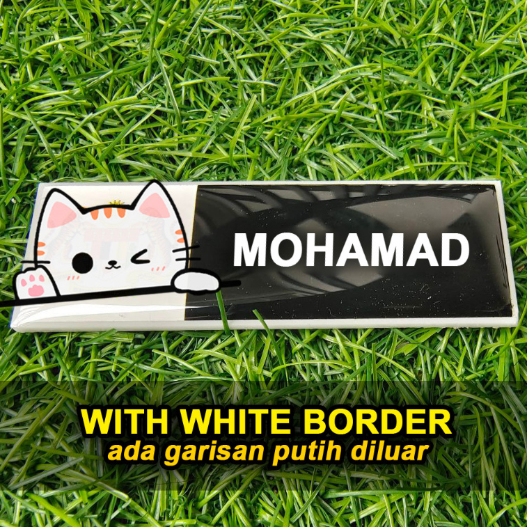 Name Tag Logo Jata (Border Putih) Epoxy Penjawat Awam (Magnet/Lock Pin ...