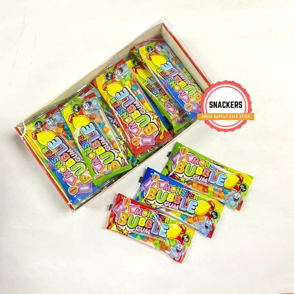 *Halal* Monster Bubble Gum Mixed Fruit Flavor /Gula-Gula Getah Perisa ...