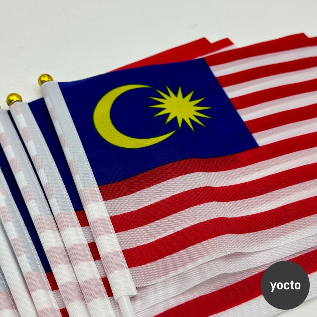 Malaysia Handheld Flags | Jalur Gemilang Stick Flags Merdeka Parade ...