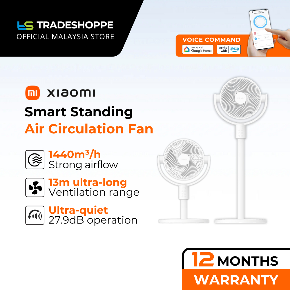 Xiaomi Smart Standing Air Circulation Fan 2-in-1 (Standing / Desktop ...