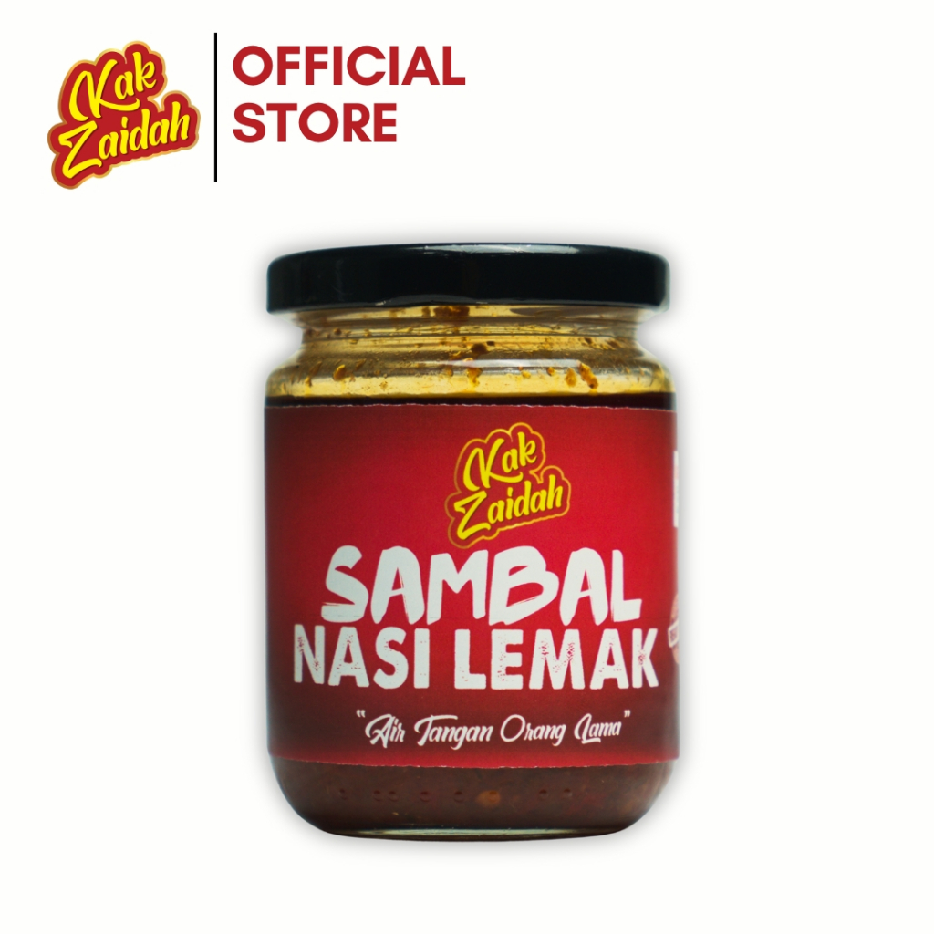 KAK ZAIDAH Sambal Nasi Lemak Ready-to-Eat Legend Pedas Manis Tanpa ...