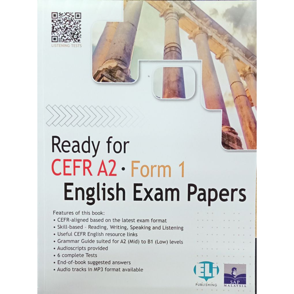 READY FOR CEFR A2 ENGLISH EXAM PAPERS FORM 1 | Shopee Malaysia