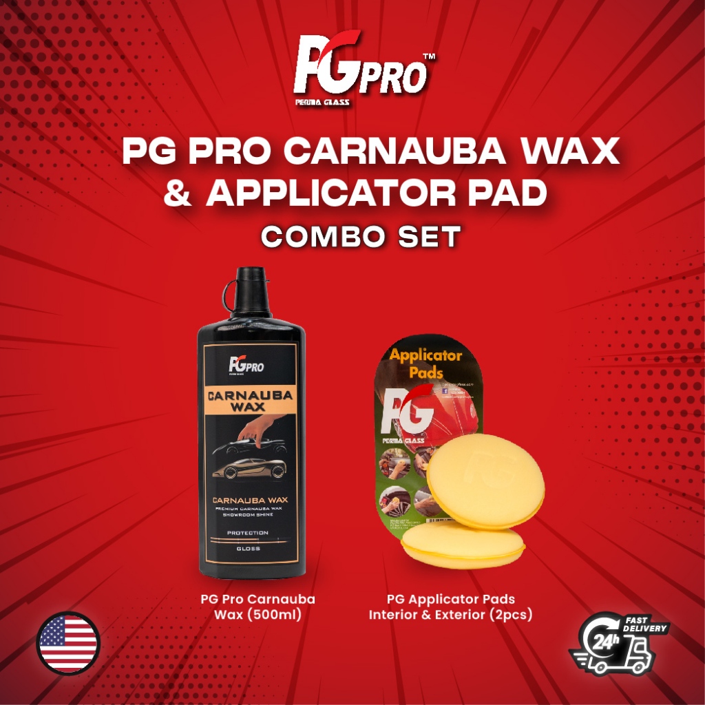 PG Pro Carnauba Wax (500ml) Applicator Pad Combo Set | Shopee Malaysia