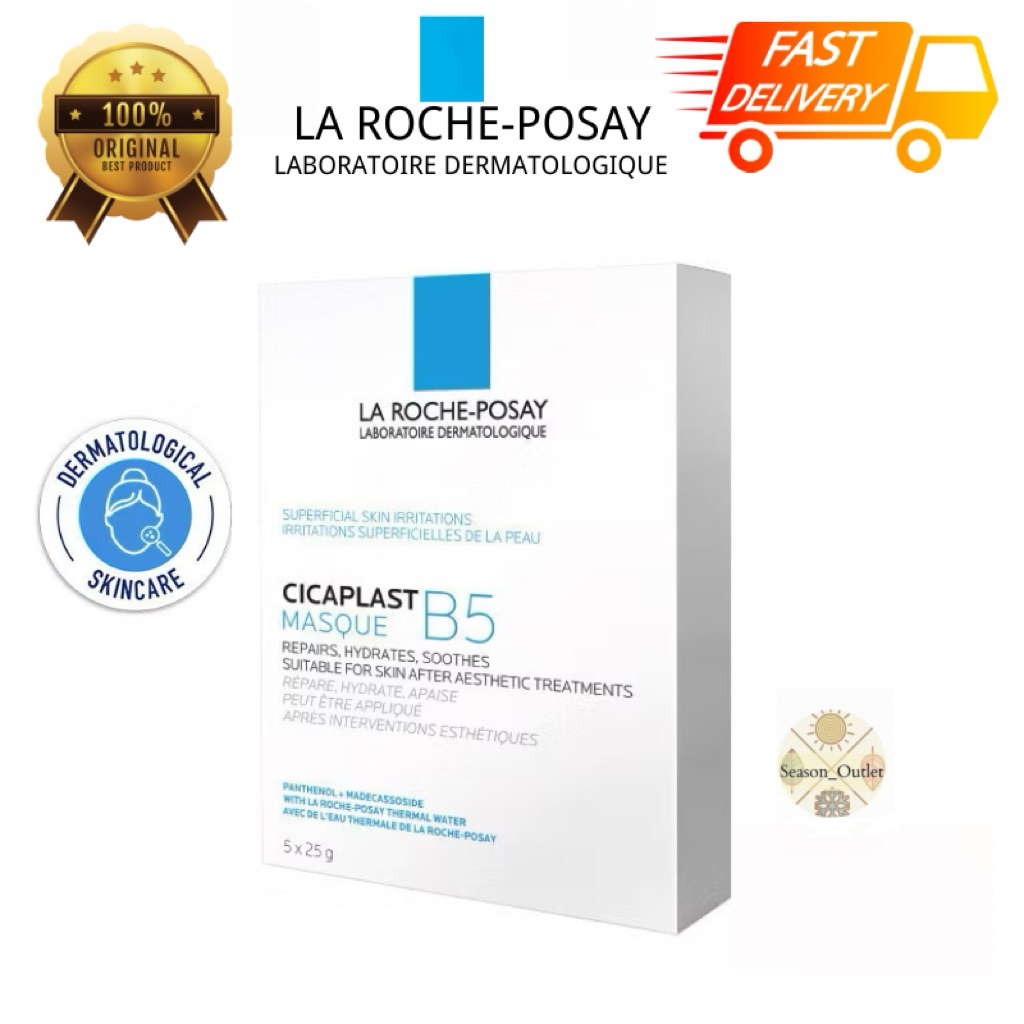 La Roche Posay Cicaplast B5 Mask Hydrating Soothing Sheet Mask - Normal & Sensitive Skin (25g ...