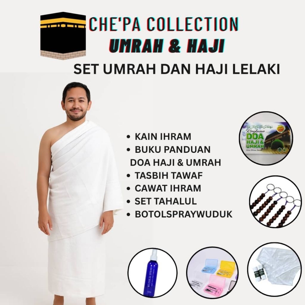 Set Haji umrah lengkap untuk lelaki | Shopee Malaysia
