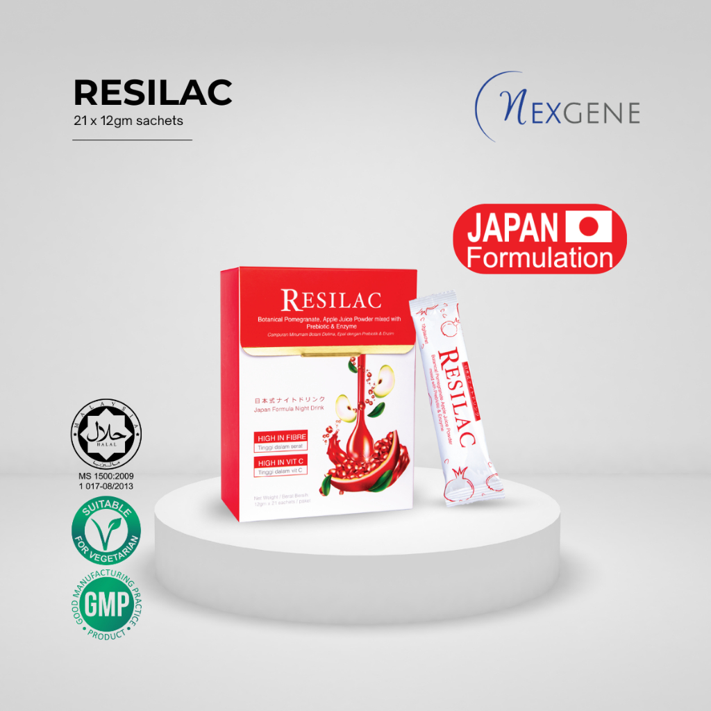 Resilac (21 x 12g Sachets) - Antioksidan Polifenol & Serat Tinggi Fiber ...