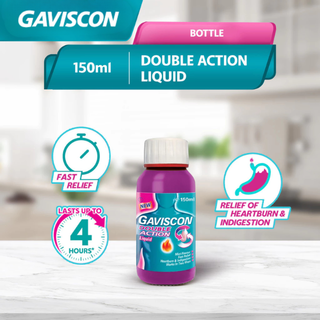GAVISCON DOUBLE ACTION LIQUID ANTACID 150ML | Shopee Malaysia