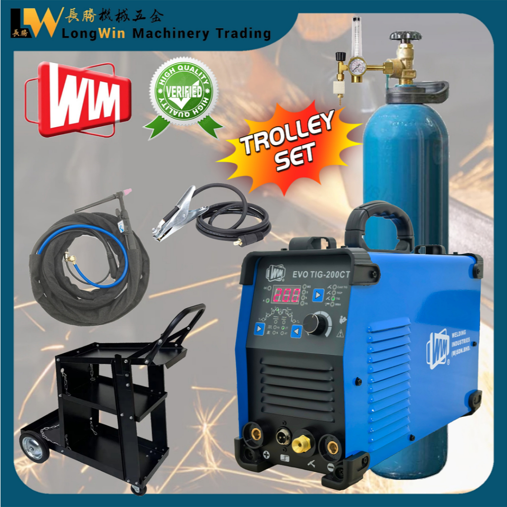 WIM EVO TIG 200CT Welding Machine TIG/MMA Single Phase Dual Action ...