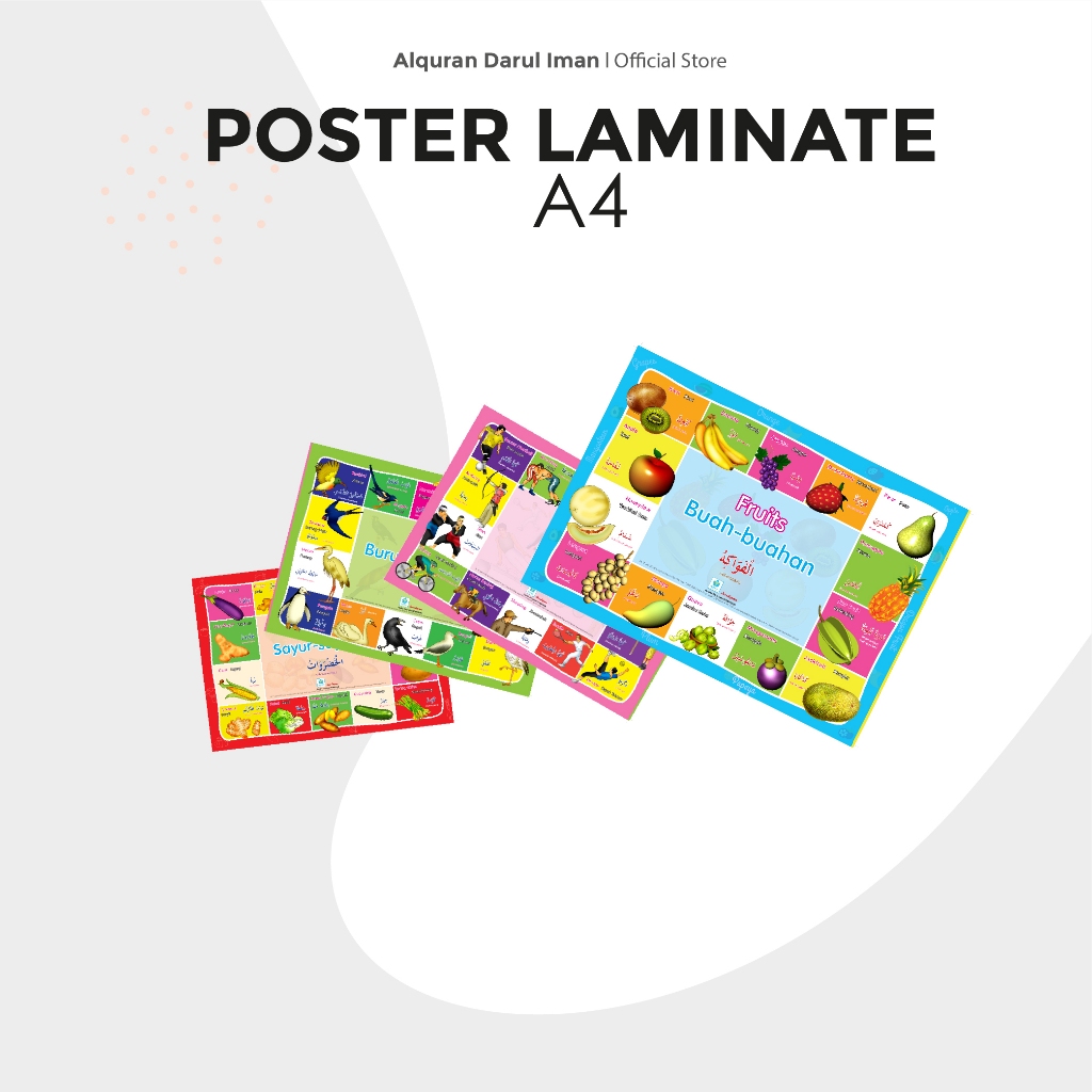 Poster Laminated Kanak-kanak pelbagai tajuk | Shopee Malaysia