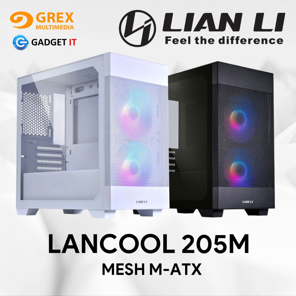 LIAN LI LANCOOL 205M MESH HIGH AIRFLOW MICRO-ATX PC CASE - BLACK ...