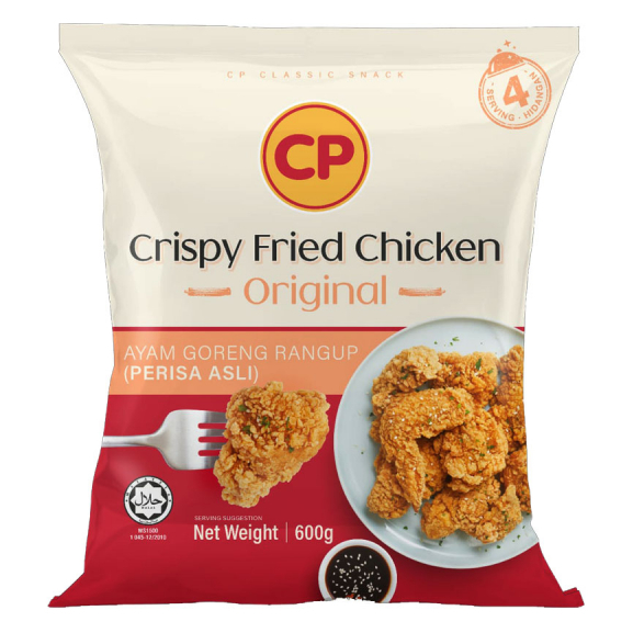 [SHCF] CP Premium Crispy Fried Chicken 600g Frozen Original Hot & Spicy ...