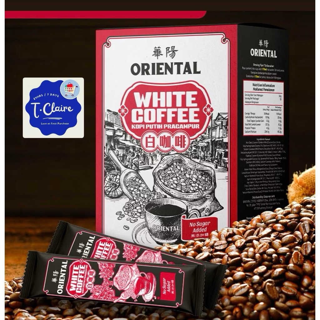 Oriental Kopi Coffee Pre Mix 3 in 1 White Coffee Halal (Many Flavours ...