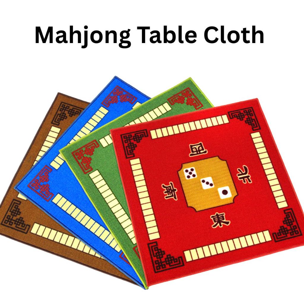 Mahjong Table Cloth Family Party Game Silence Mahjong Table Mat Rub ...