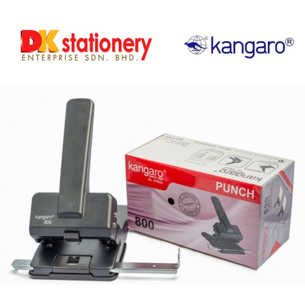 Kangaro 2 hole Paper Punch 800 with Calibrated Guide Bar / Penebuk ...