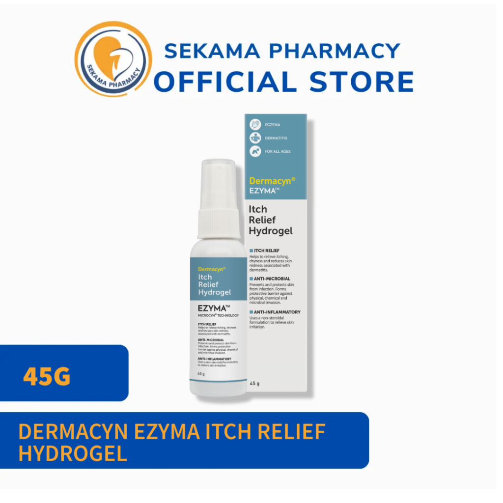 DERMACYN EZYMA ICTH RELIEF HYDROGEL SPRAY 45G [EXP: 7/2027] | Shopee ...