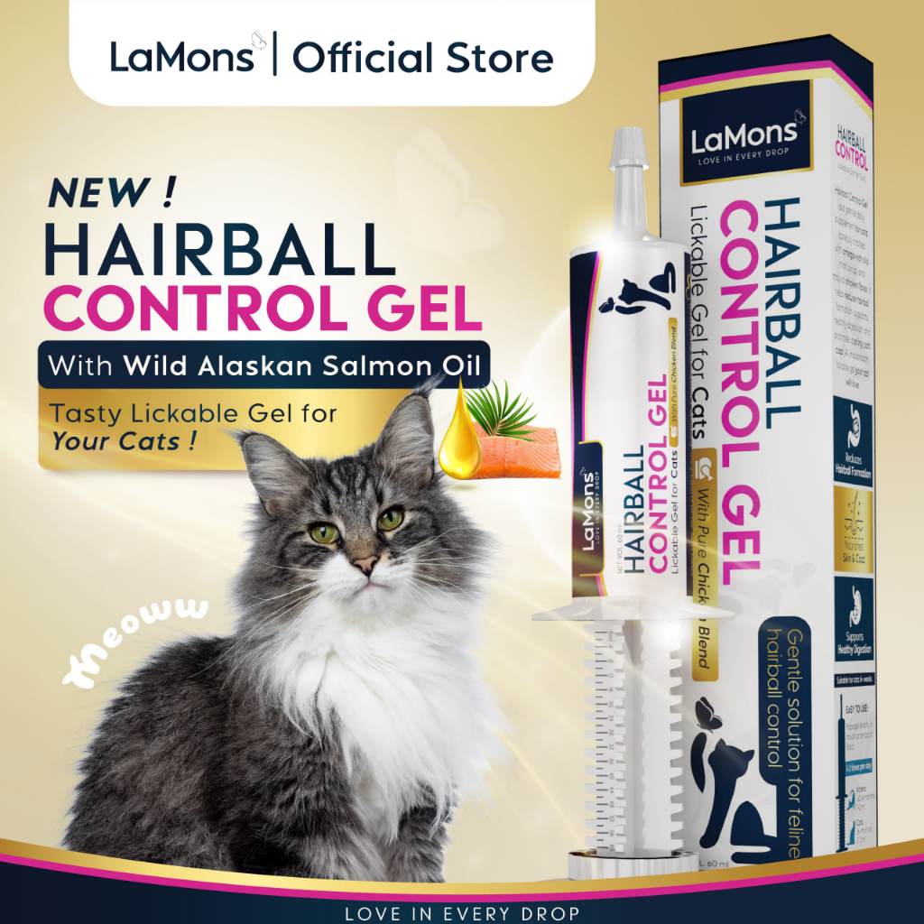 LaMons Hairball Control Gel (Lickable Gel For Cat) | Shopee Malaysia